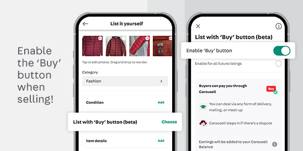 [Malaysia] What is "Buy" Button and how do I enable it on the items I’m selling? – Carousell ...