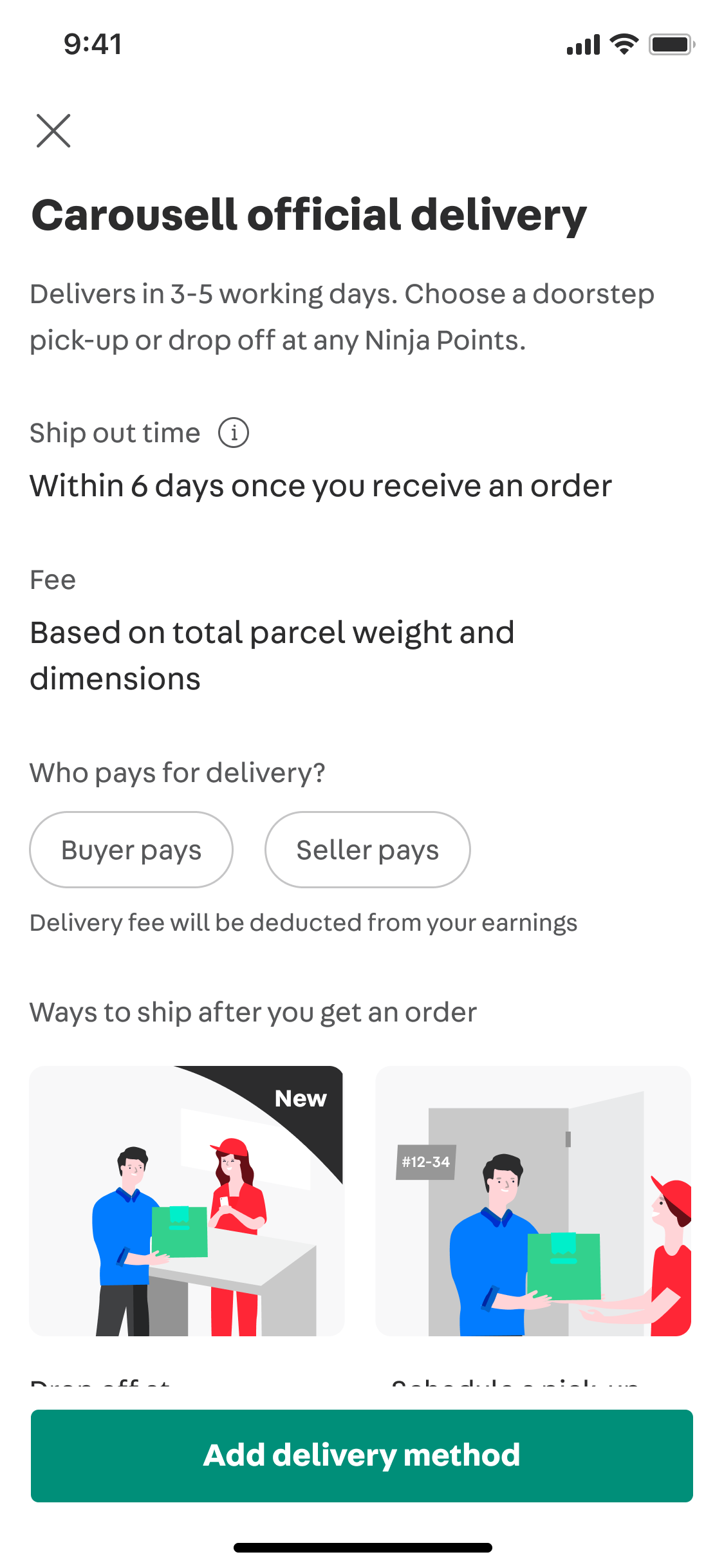 [Singapore] How to ship with Carousell Official Delivery – Carousell Help Centre